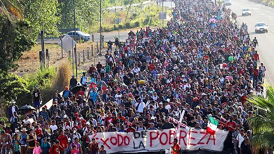 “Exodus From Poverty”: Thousands Join Huge Migrant Caravan Heading to ...